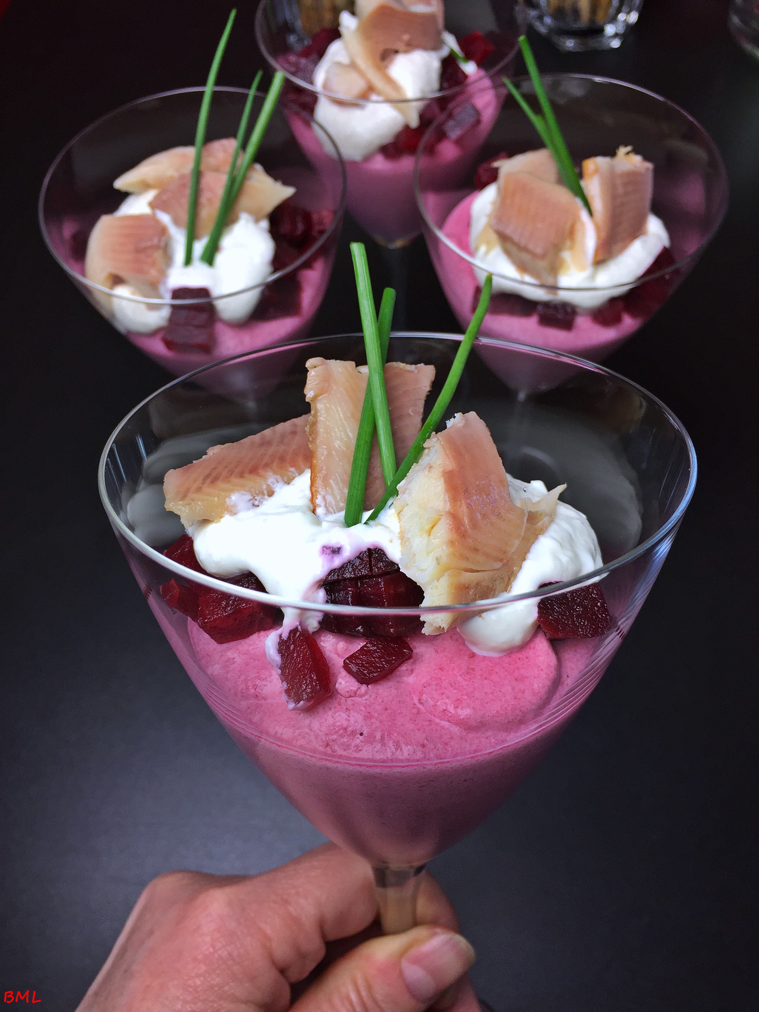 Rote Bete Vorspeise Im Glas