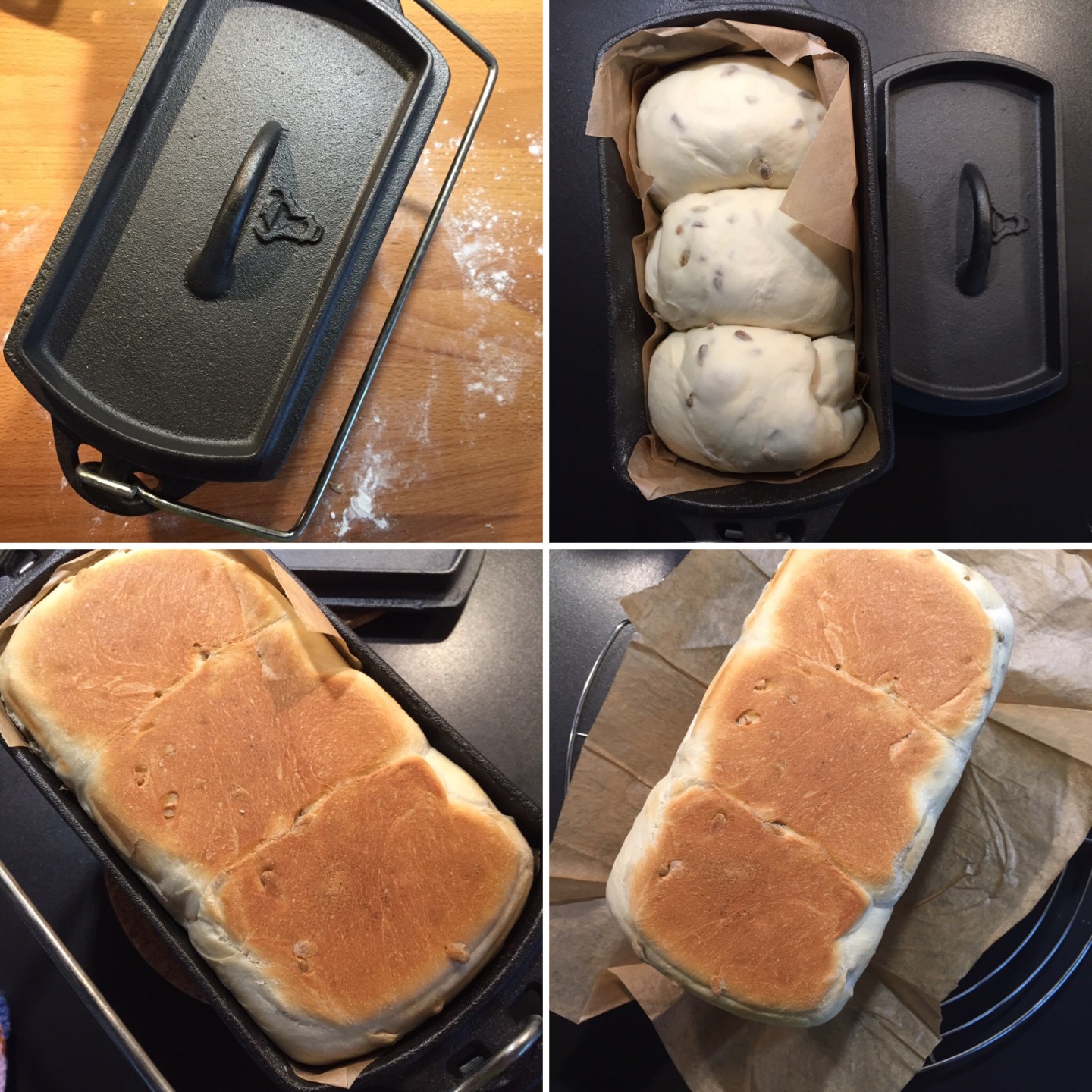 Toastbrot mit Sonnenblumenkernen…gebacken in einer gusseisernen ...