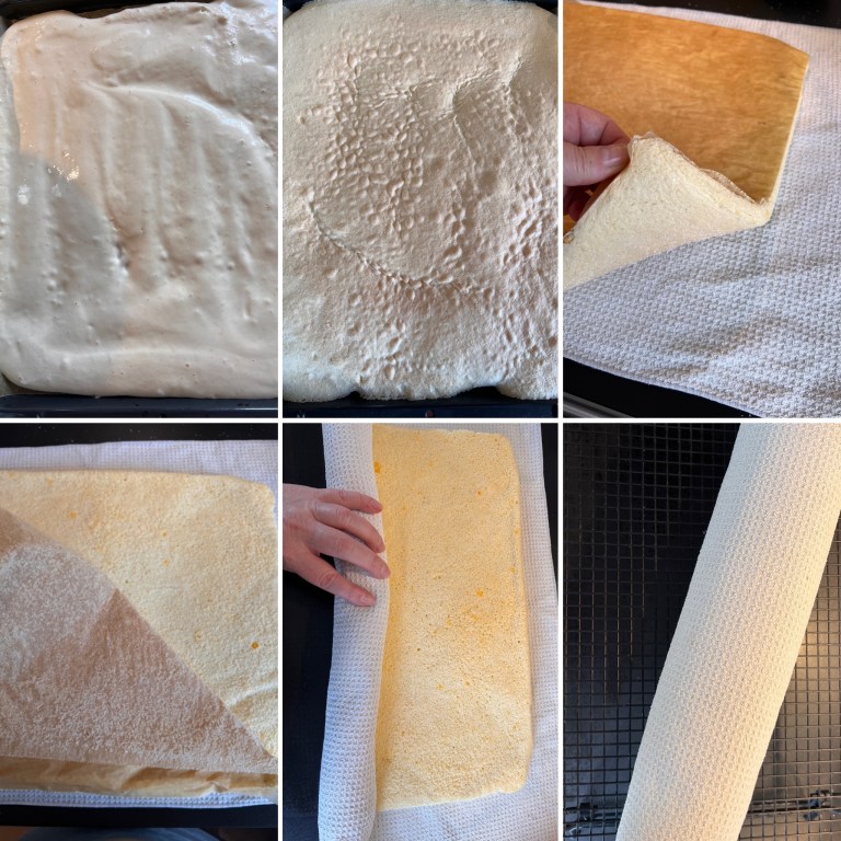 Käse-Sahne-Bisquitrolle mit einem Hauch Zitrone | Backen mit Leidenschaft